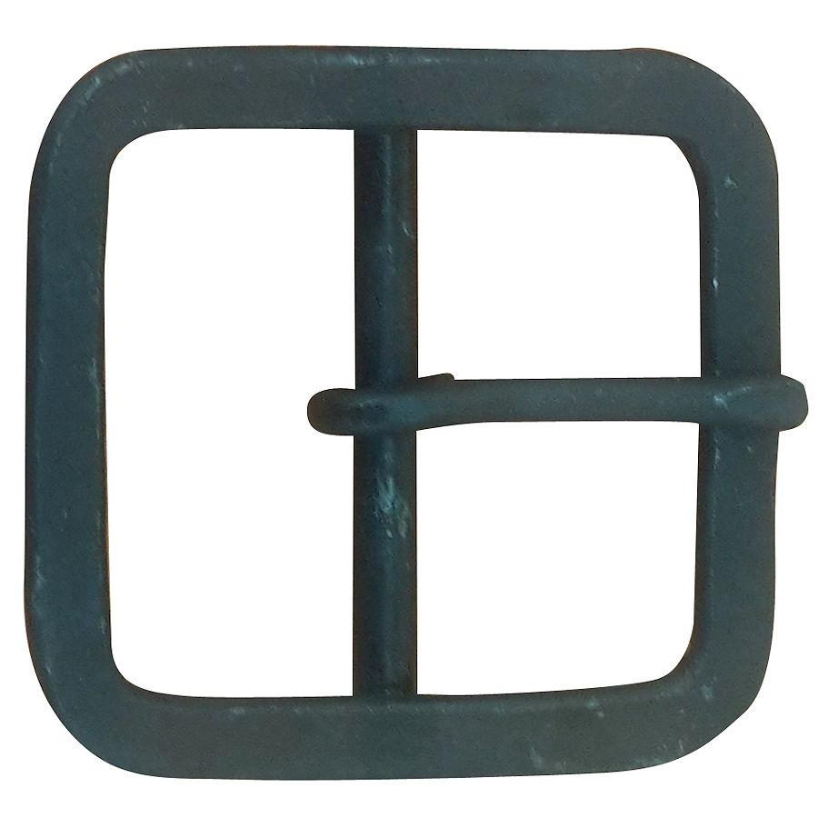 Hand Forged Utility Buckles - 1 1/2" Square Plain | Crazy Crow Trading Post