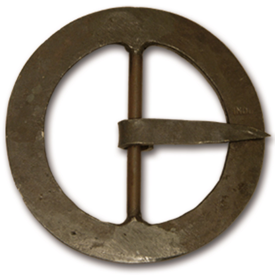 Round Plain Hand-Forged Buckle - 3" | Crazy Crow Trading Post