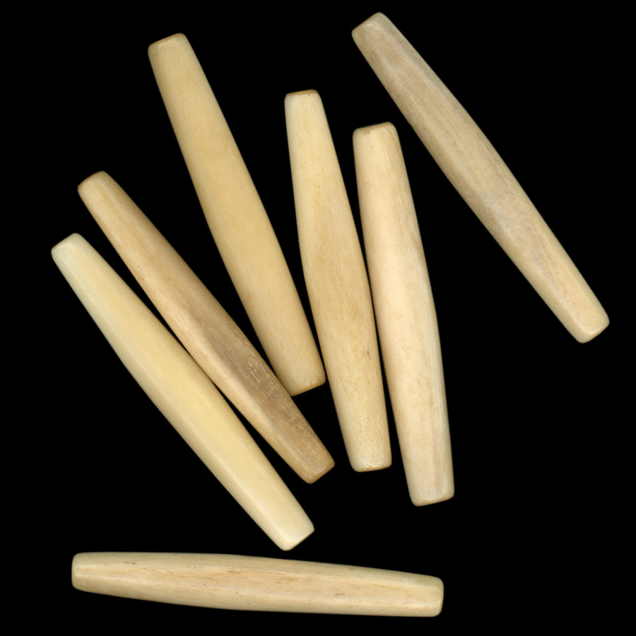 Antique Bone Hairpipe, 2" | Crazy Crow Trading Post