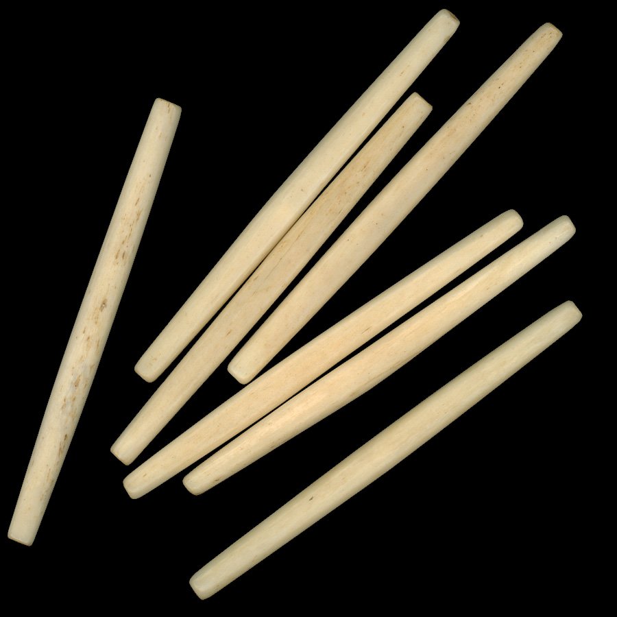 Antique Bone Hairpipe, 4" | Crazy Crow Trading Post