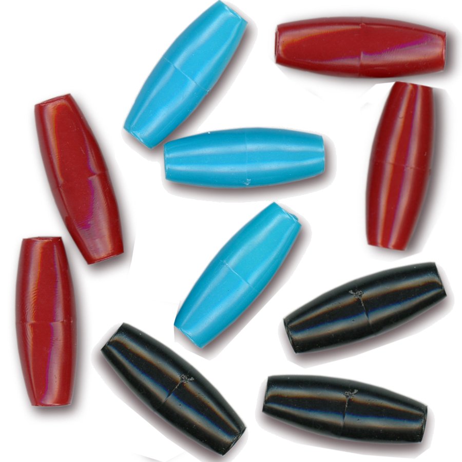 Colored Imitation Hairpipe, 1" - Red, Blue & Black | Crazy Crow Trading ...