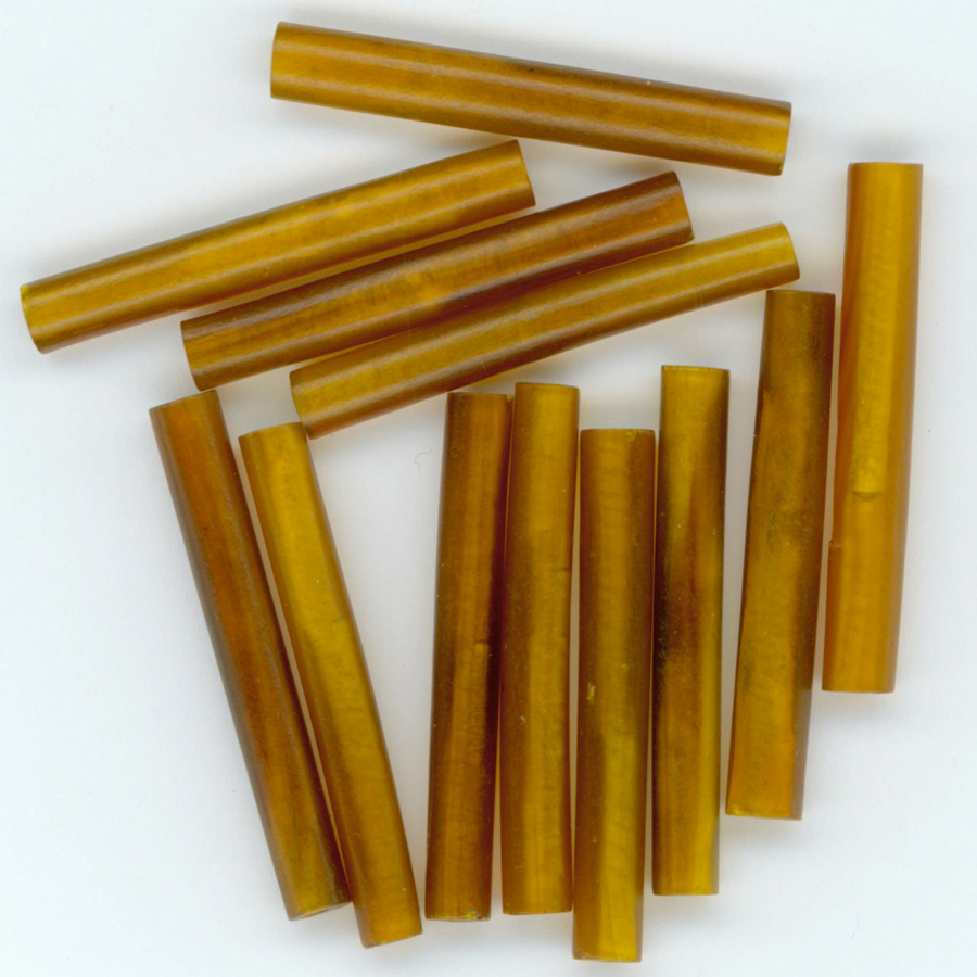 Ultra Thin Tubes - Natural Amber 1-1/2" | Crazy Crow Trading Post