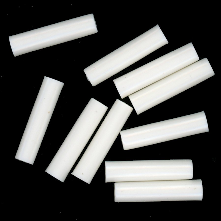 Imitation Bone Tubes - Ivory, 1" | Crazy Crow Trading Post