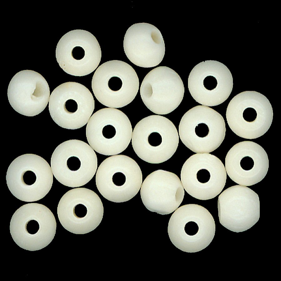 Round Bone Beads - 5mm | Crazy Crow Trading Post