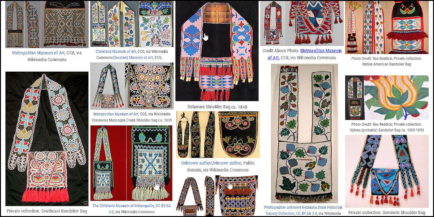 Native American Bandolier Bag Gallery | Photos of Bandolier Bags